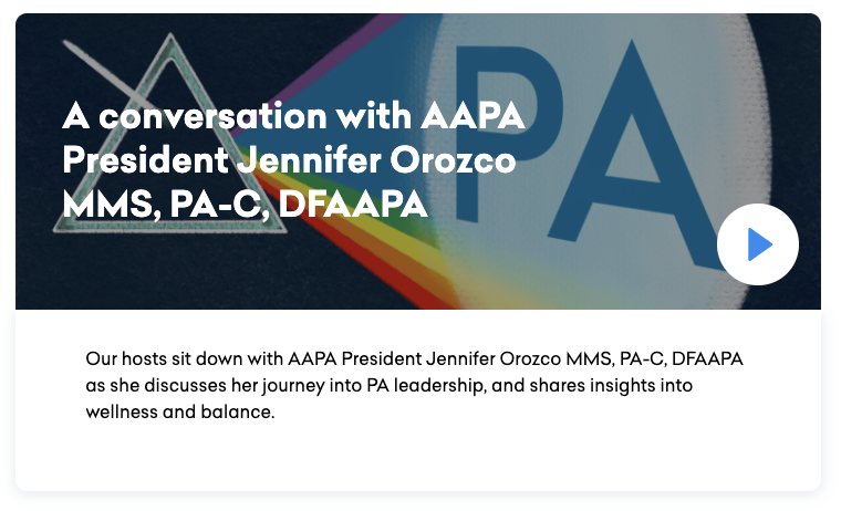 AAPA Primary Care RAP Sits Down with AAPA President Jennifer Orozco MMS ...